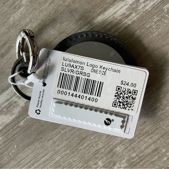 lululemon athletica | Accessories | Lululemon Logo Bag Charm Keychain ...